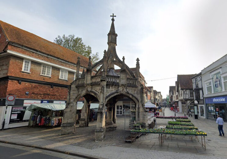 Work begins to repair damaged Poultry Cross | Salisbury And Avon | In ...