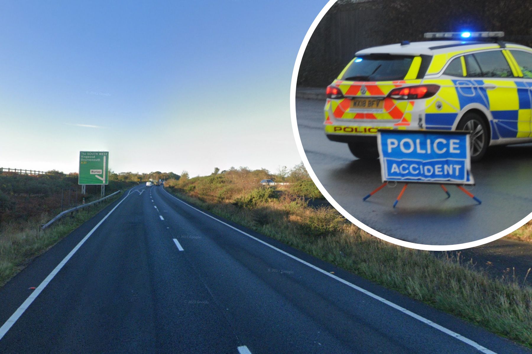 Man, 24, killed in A31 crash near Ringwood | Salisbury And Avon | In ...