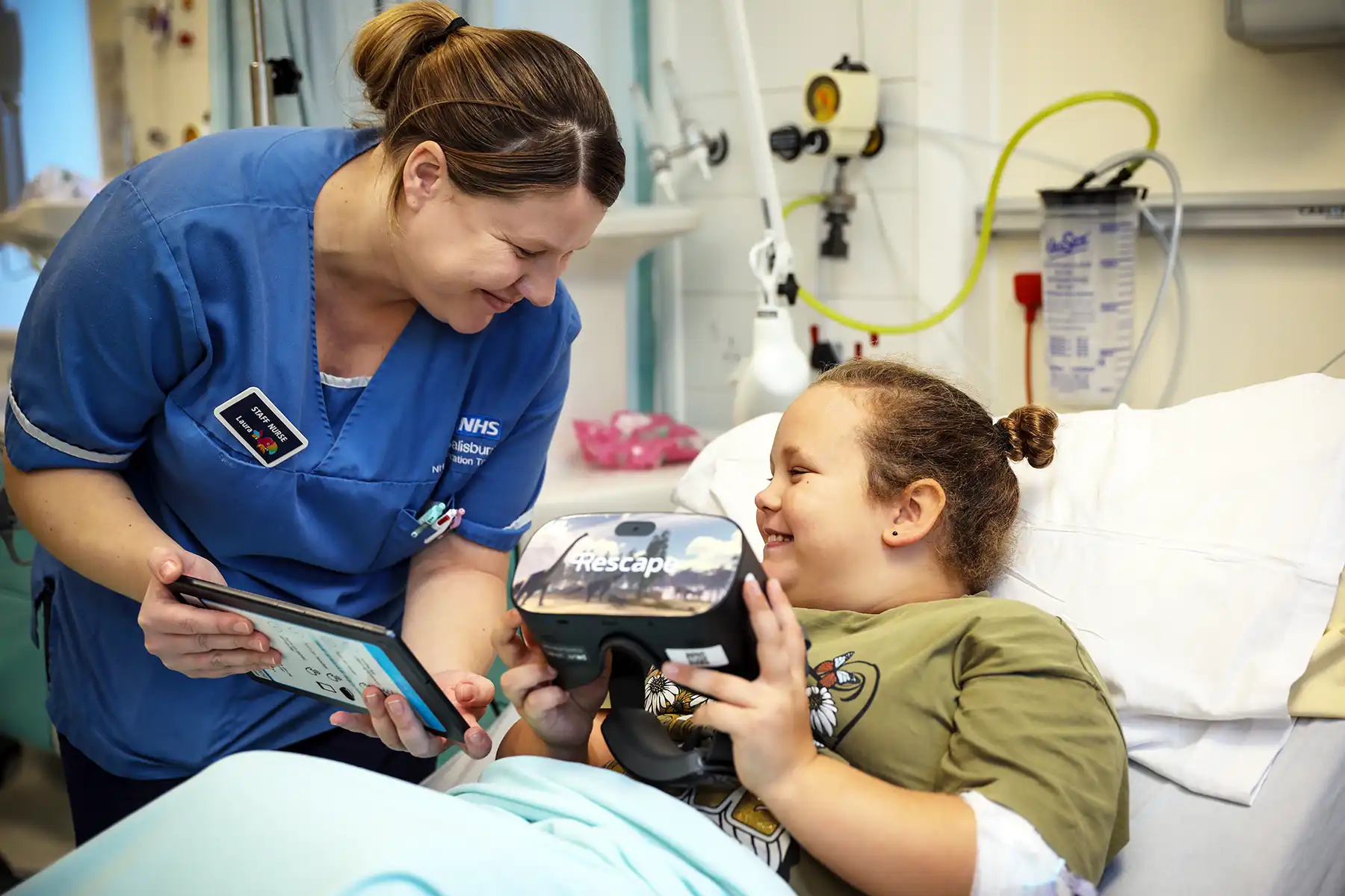 VR helping youngsters on the children's ward at Salisbury Hospital ...