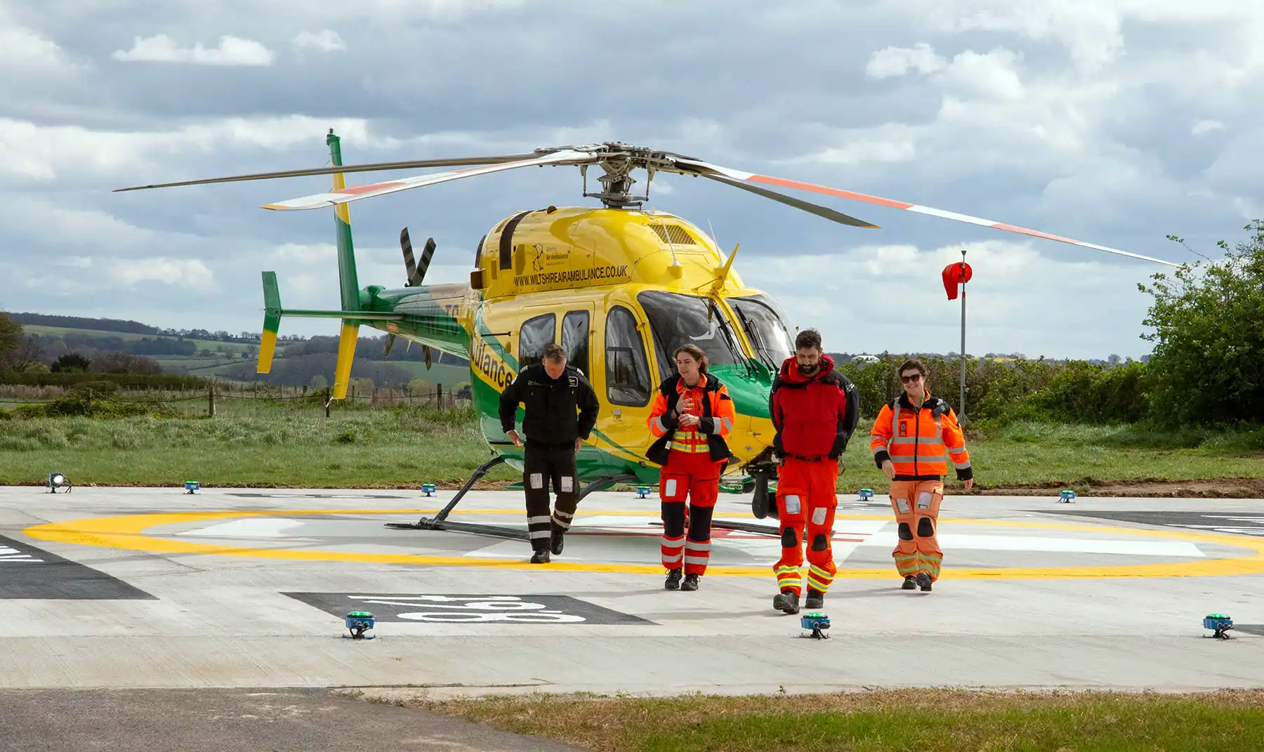 Helipad at Salisbury District Hospital reopens after £320,000 makeover ...