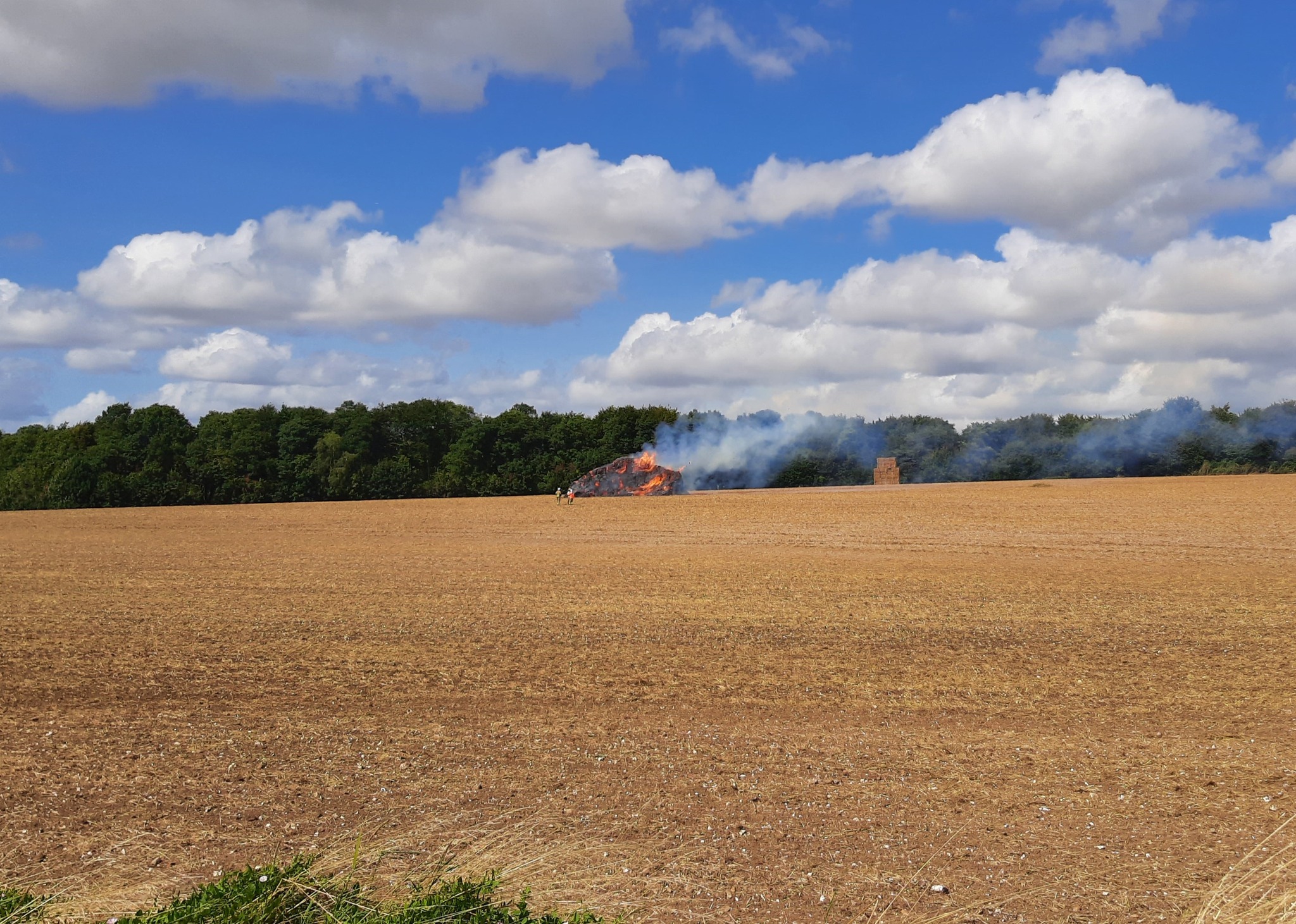 Appeal after large haystack fire in Larkhill | Salisbury And Avon | In ...