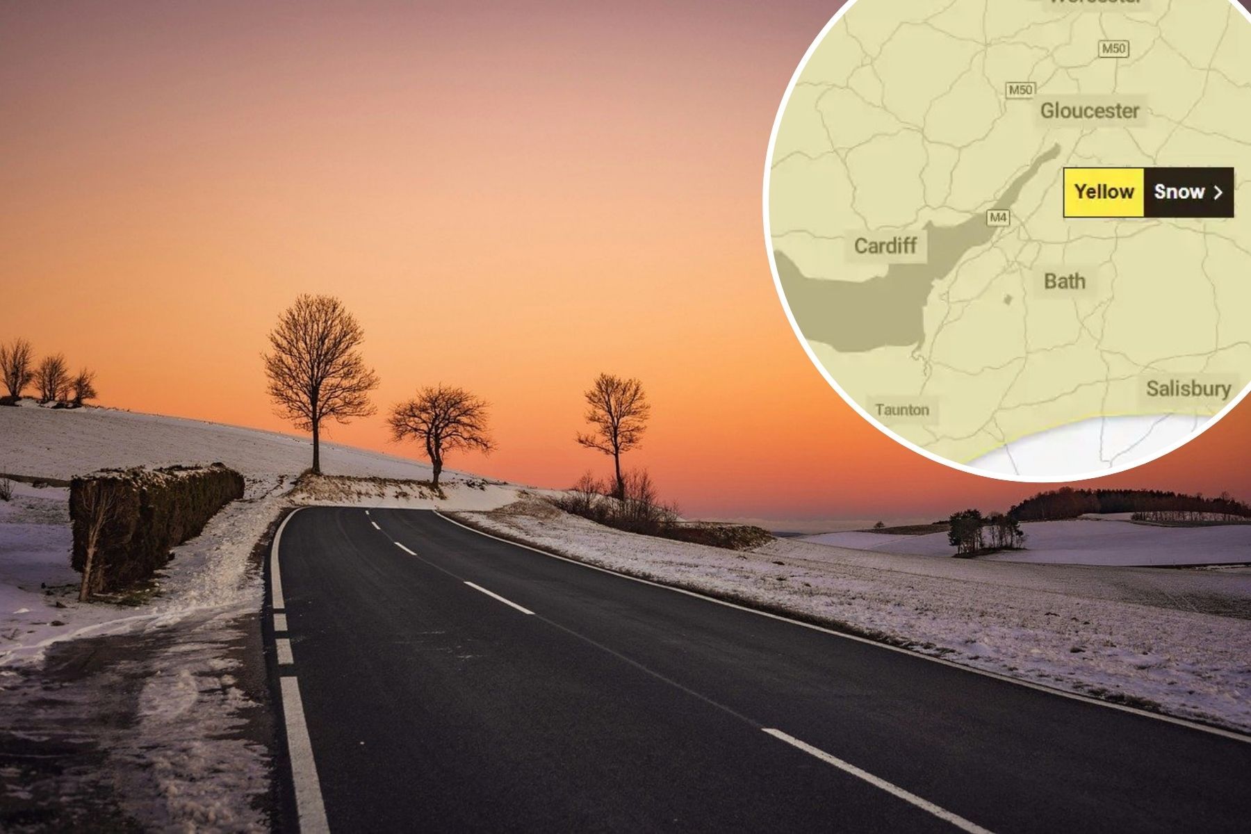 Snow warning - up to 5cm - in place for Salisbury this weekend ...