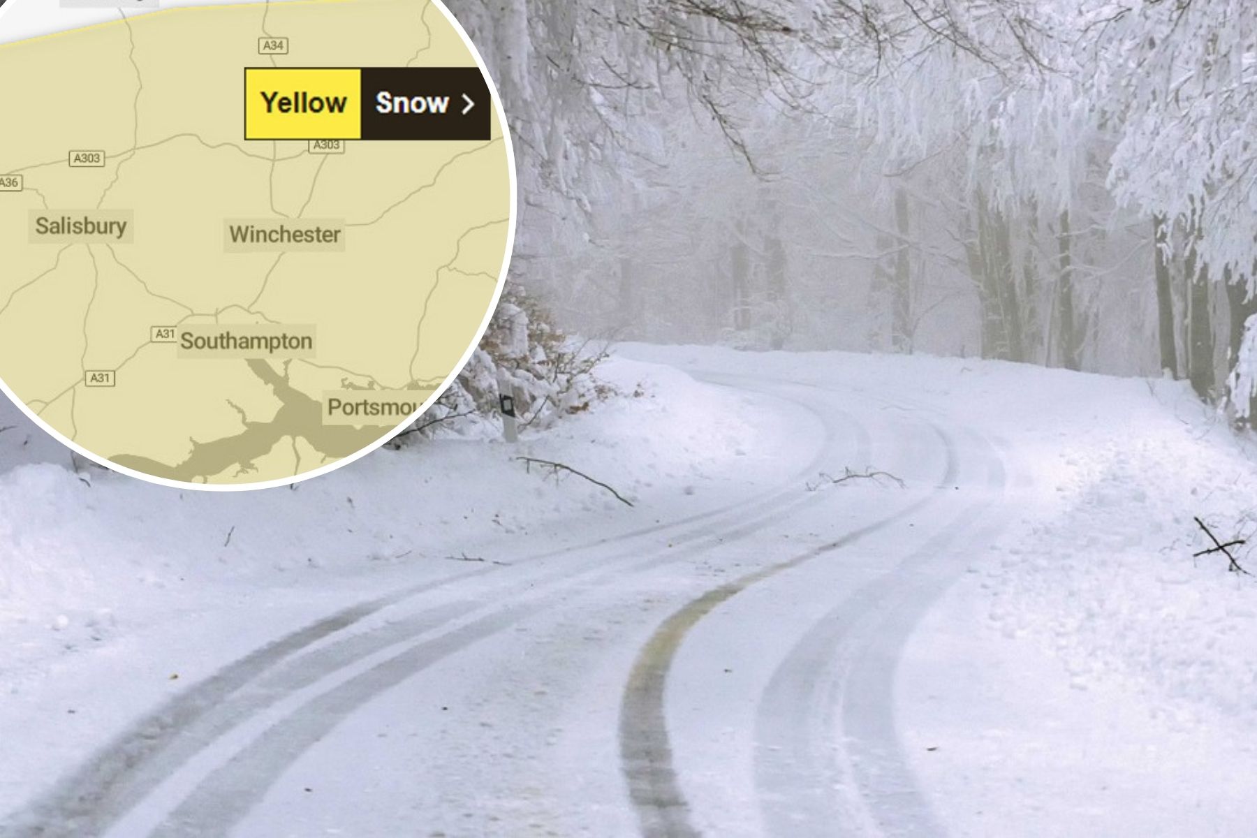 Snow could hit Salisbury as Met Office issues fresh weather warning ...