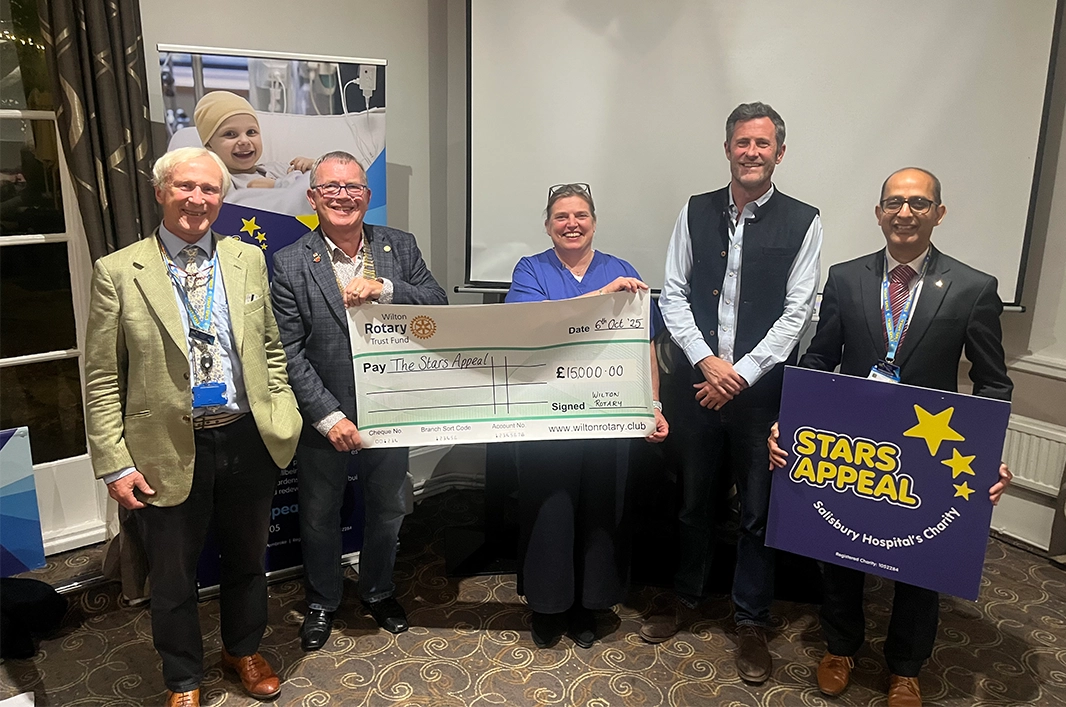 Rotary club donates "record-breaking" amount to Stars Appeal ...