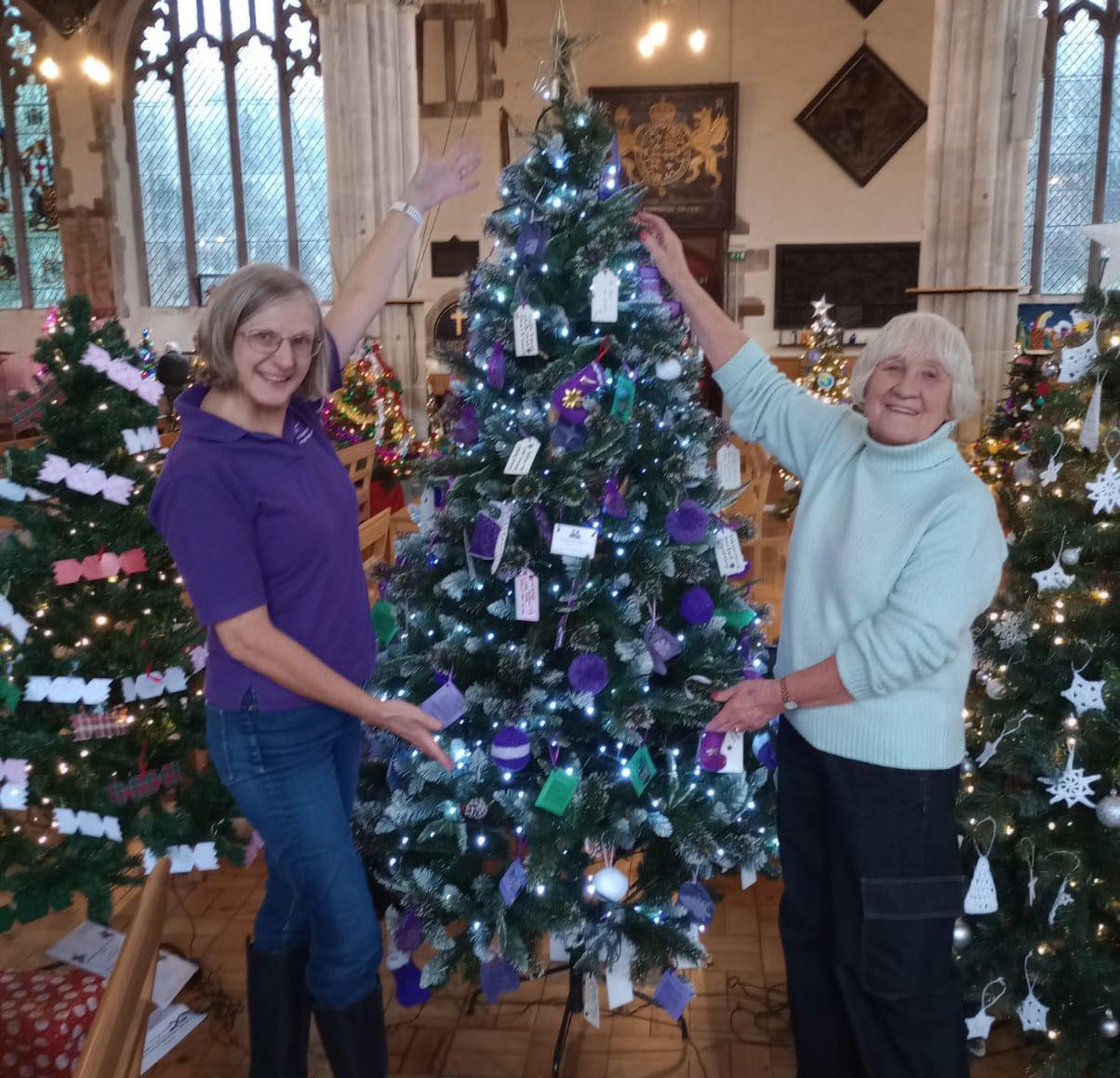 Cancer Support Salisbury unveils Christmas colourful tree | Salisbury ...